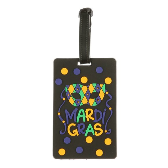 Bags | Mardi Gras Travel Suitcase Id Luggage Tag And Suitcase Label ...